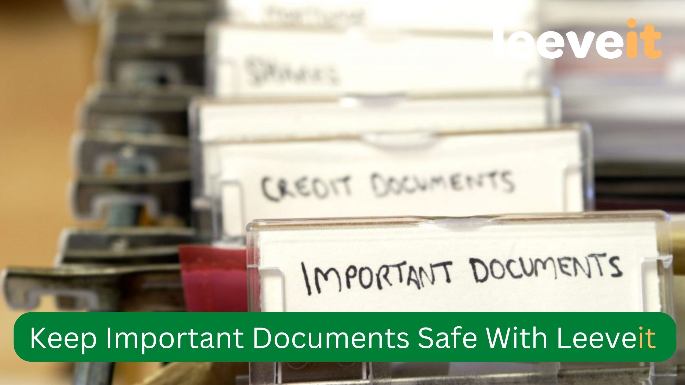 How to Keep Important Documents Safe - store it with leeveit